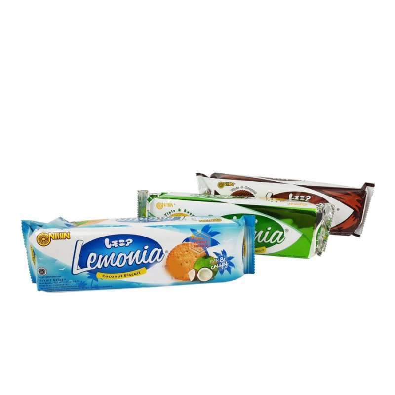 Jual NISSIN LEMONIA Biscuit 130g - NISIN Biskuit Lemon Cokelat Kelapa ...