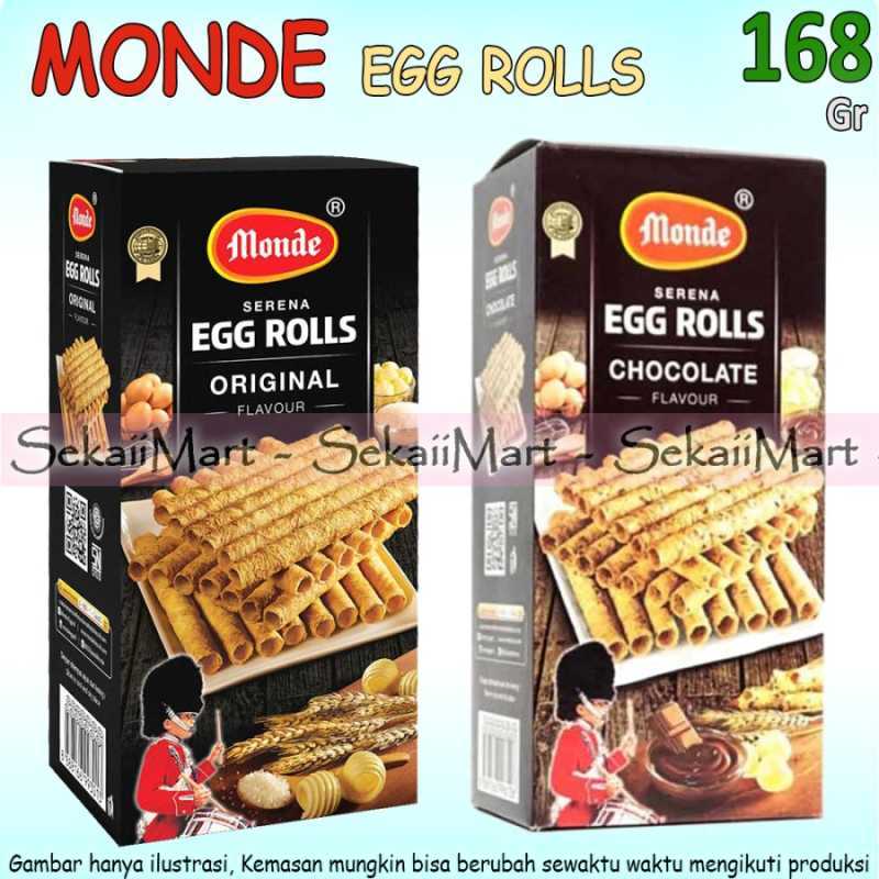 Promo MONDE Serena Egg Roll Original Box Besar 168g - Original ...