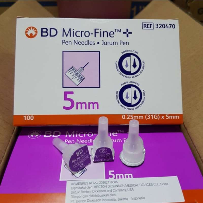 Jual Jarum Insulin 31g 5mm Bd Micro-fine / Pen Needle Bd Micro-fine 1 ...