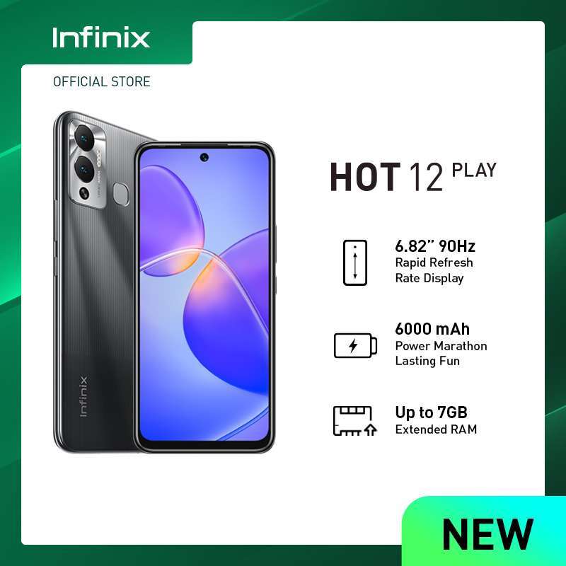 Jual Infinix Hot 12 Play [4/128GB/D] di Seller T-FONE Official Store ...