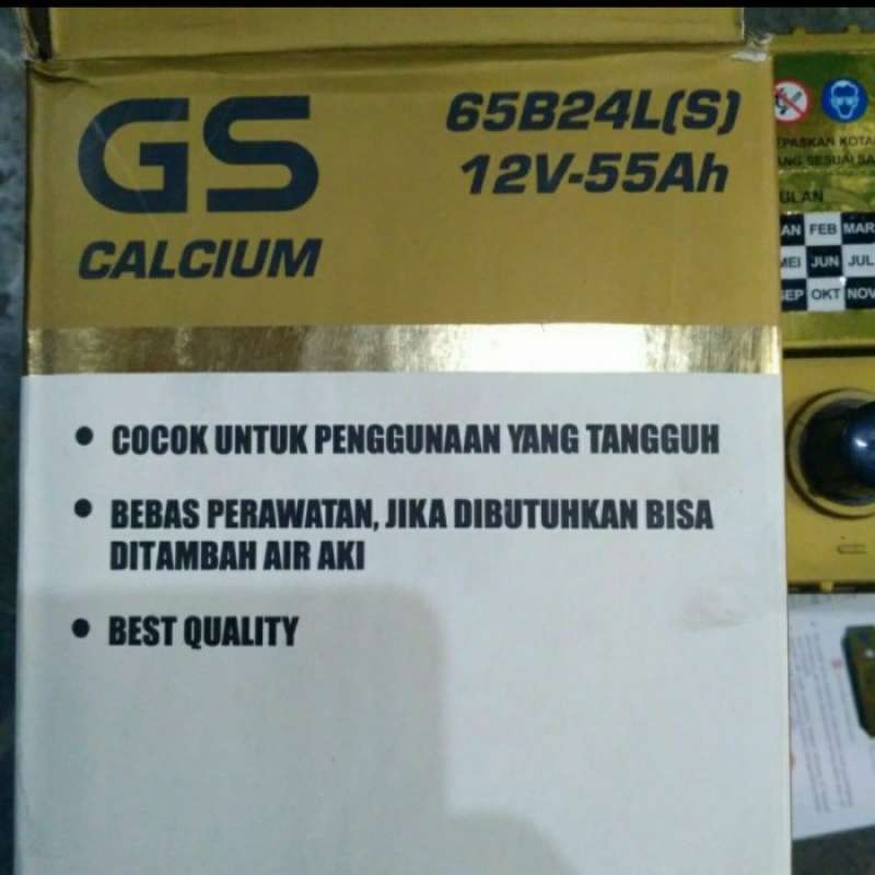 Promo Aki/Accu mobil GS Astra type Calcium 65B24LS / NS60LS 12v-55ah ...