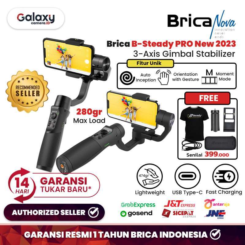 Jual Brica B-Steady Pro New 2023 3-Axis Stabilizer | B-Steady Pro 2023 ...
