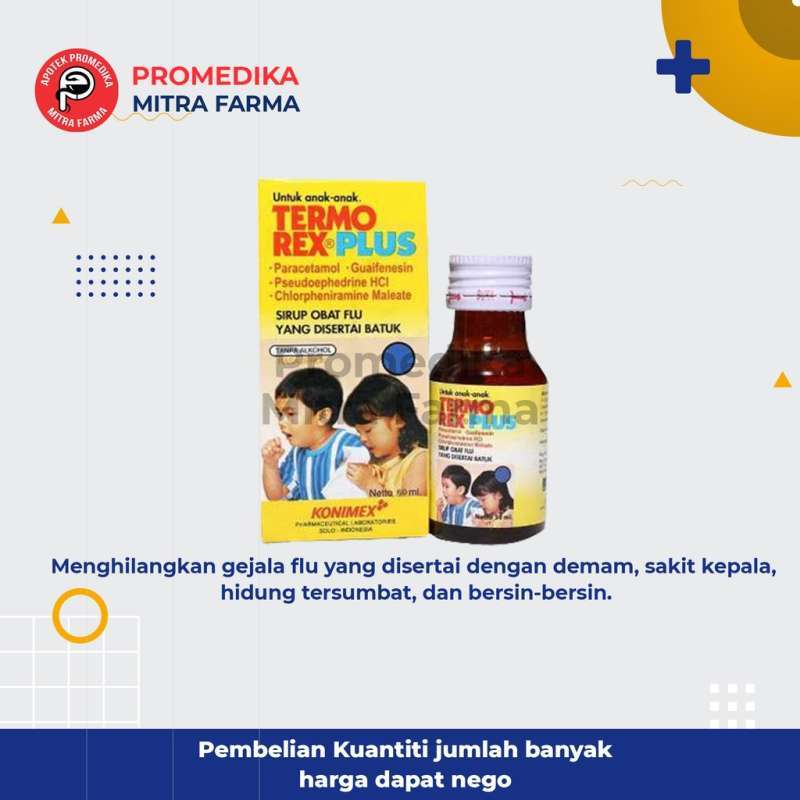 Jual Termorex Plus Syrup / Botol / Obat Batuk Flu Anak - 60 Ml di ...