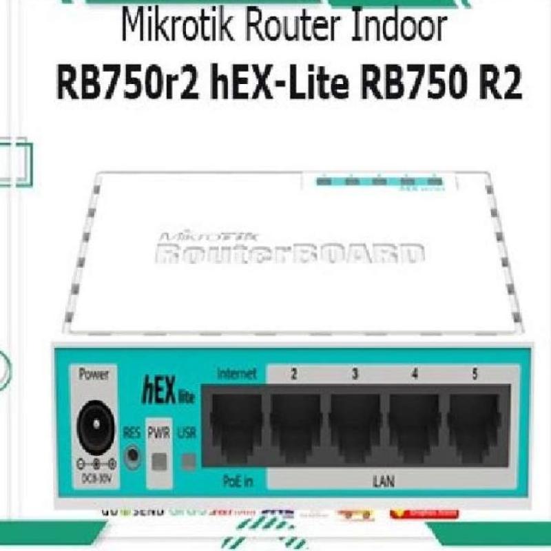 Jual Mikrotik Router Indoor RB750r2 hEX-Lite RB750 R2 di Seller XHAKA ...