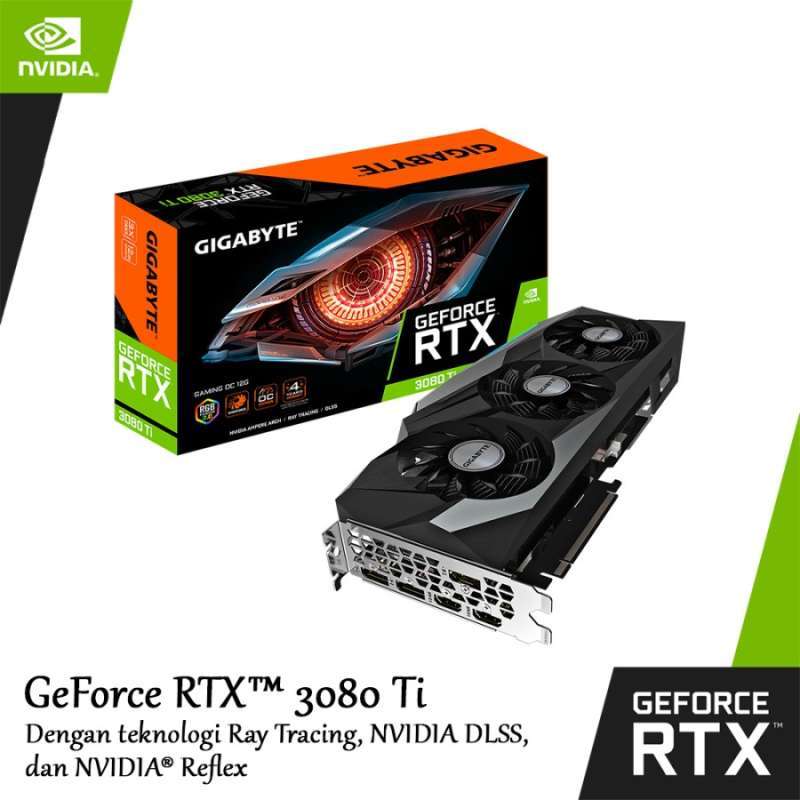 Jual VGA Card Gigabyte GeForce RTX 3080 Ti Gaming OC 3 Fan 12GB DDR6 di ...