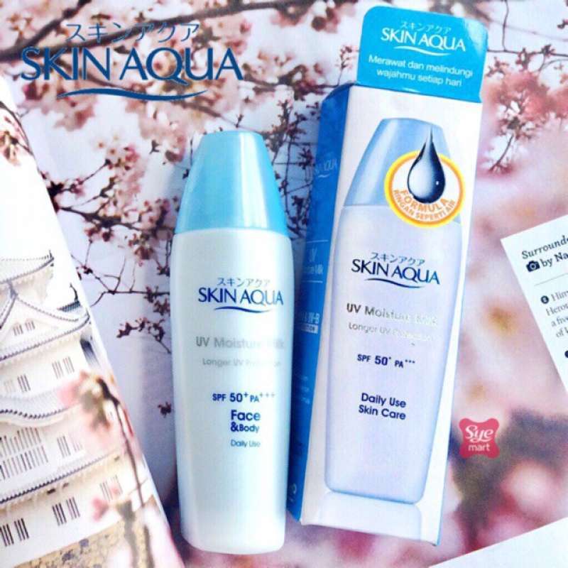 Jual Skin Aqua UV Moisture Milk SPF 50 40 ml / Sunscreen Pelembab Wajah ...