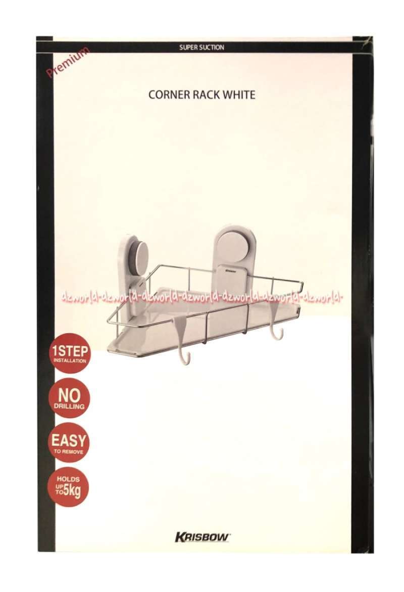 Promo Krisbow Super Suction Corner Rack Tempat Gantungan Pojok Sudut ...