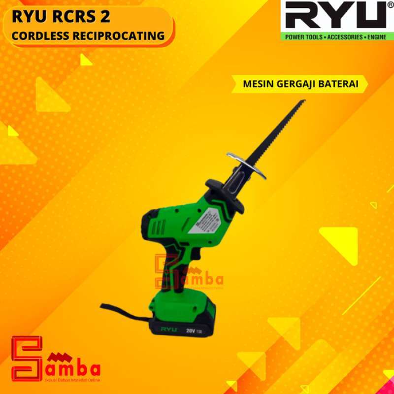 Promo Ryu Rcrs 2 Cordless Reciprocating Saw 2 | Mesin Gergaji Baterai ...