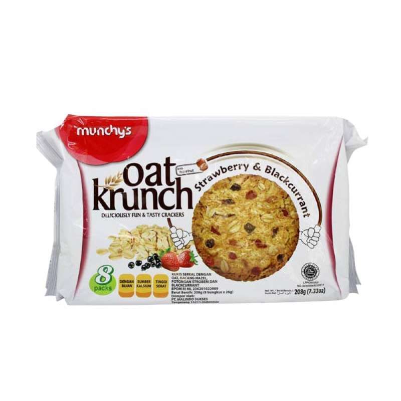 Jual OAT KRUNCH STRAWBERRY & BLACKCURRANT 208 GR di Seller Primo Citos ...