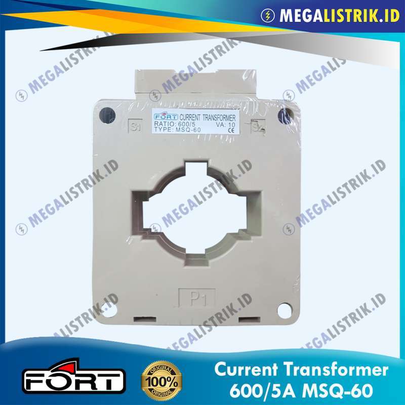 Promo Fort Current Transformer 600/5A MSQ-60 / CT Panel Meter 600 ...