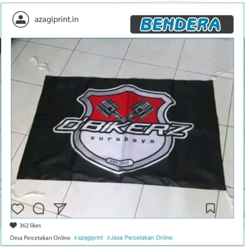 Promo Cetak Bendera Satin 2x1 Diskon 12% Di Seller Kerrin Store ...