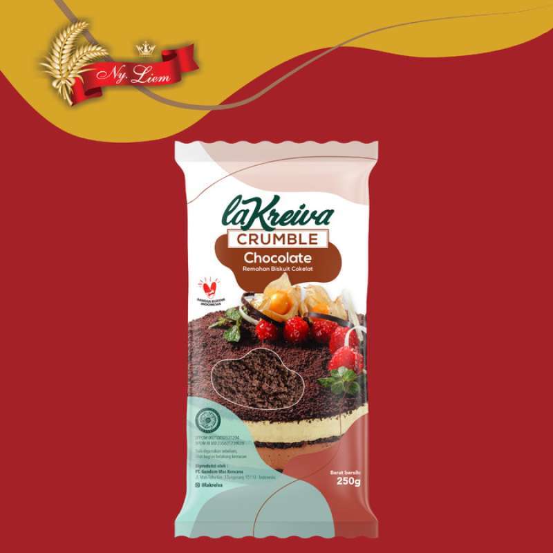 Promo La Kreiva Crumbe Chocolate / Remahan Biskuit Cokelat 250 Gram ...