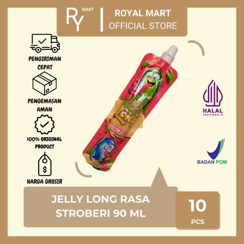 Jual Sidore Minuman Jelly Long Jeli Rasa Stroberi 90ml x 10's di Seller ...