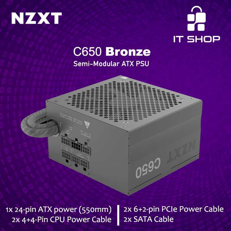 Jual Nzxt C650 Bronze Power Supply 650w Semi Modular Di Seller It Shop ...