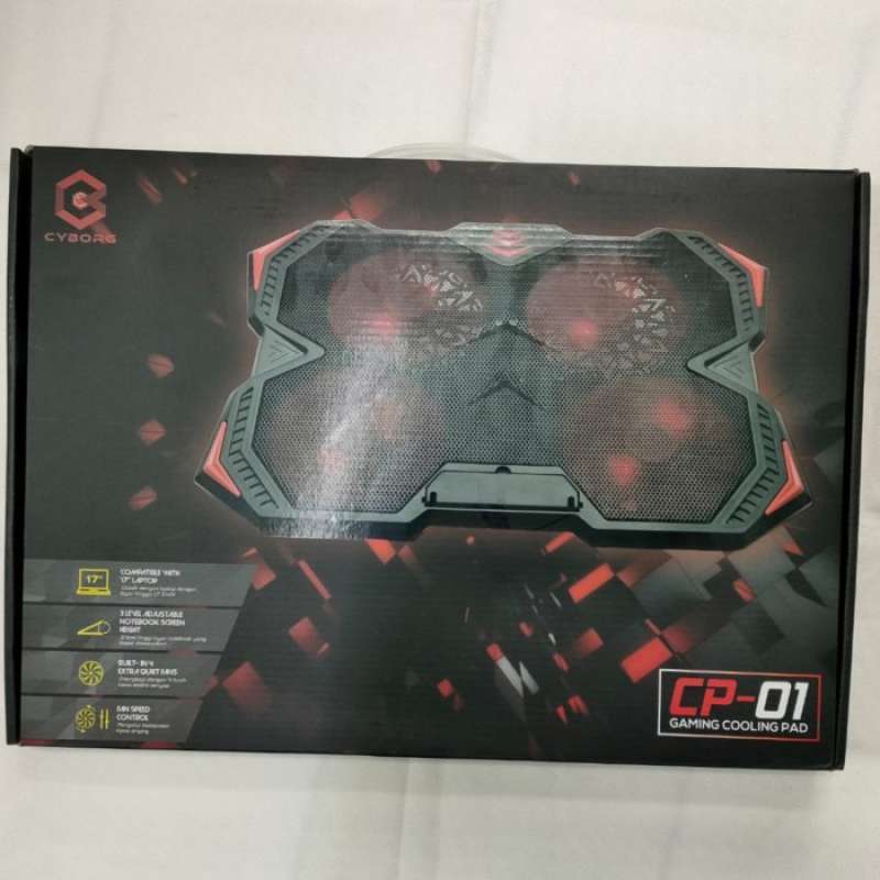 Jual GAMING COOLING PAD CYBORG CP-01 For 14-15-17 Inch Laptop di Seller ...