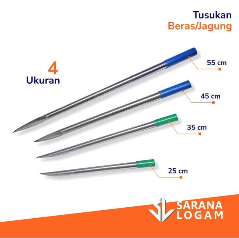 Promo Tusukan/cek Beras/jagung Stainless 4 Ukuran Diskon 5% Di Seller ...