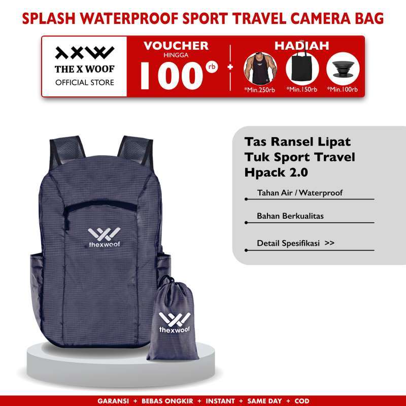 Jual Tas Lipat Ringan Olahraga Waterproof Hiking The X Woof Hpack2 ...