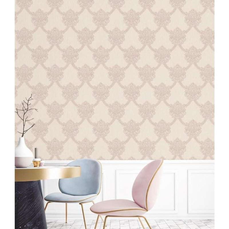 Jual Wallpaper Dinding Korea Klasik Simple Warna Pastel Mewah 15M2 ...
