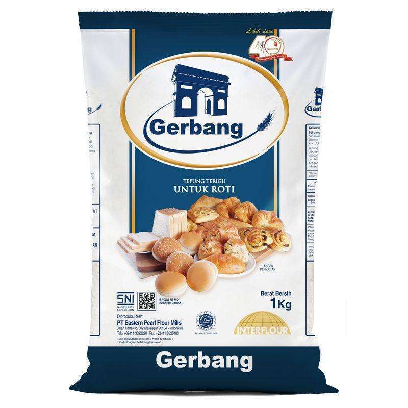 Jual Tepung Terigu GERBANG 1KG INTERFLOUR di Seller Safwana Baking Mart ...