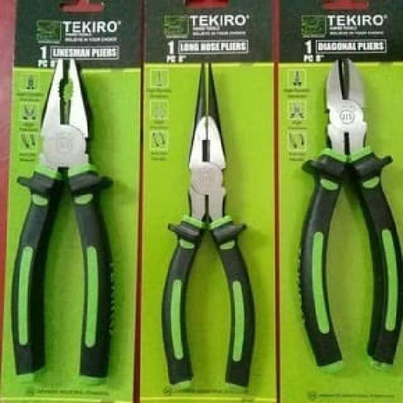 Jual Tekiro tang set 3pcs 8 (tang kombinasi, tang lancip, tang potong) di Seller warna sukses ...