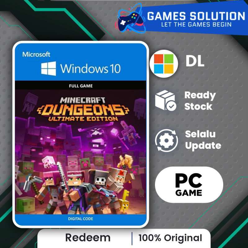 Jual Minecraft Dungeons Ultimate Edition Original Redeem Code Di Seller ...