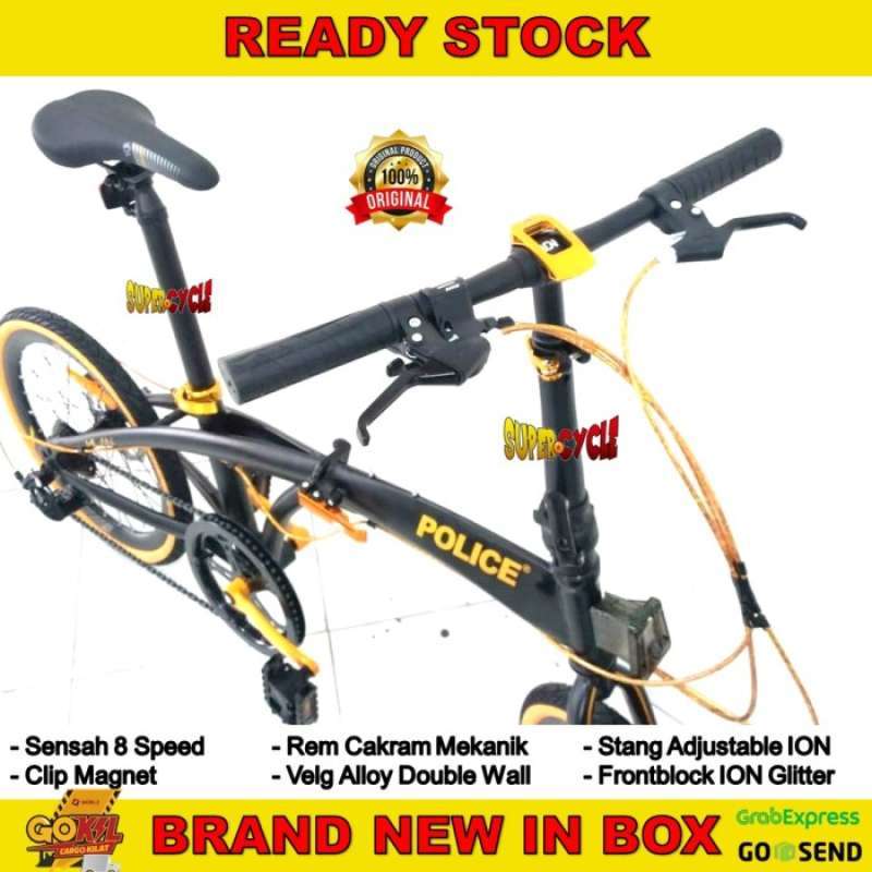 Promo Sepeda Lipat Police Milan - Black Gold 16 Diskon 12% Di Seller ...