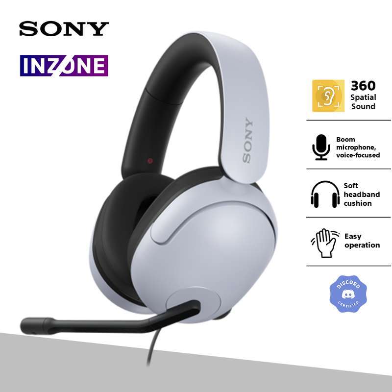 Promo Sony Inzone H3 Wired Noise Cancelling Gaming Headset Diskon 47% ...