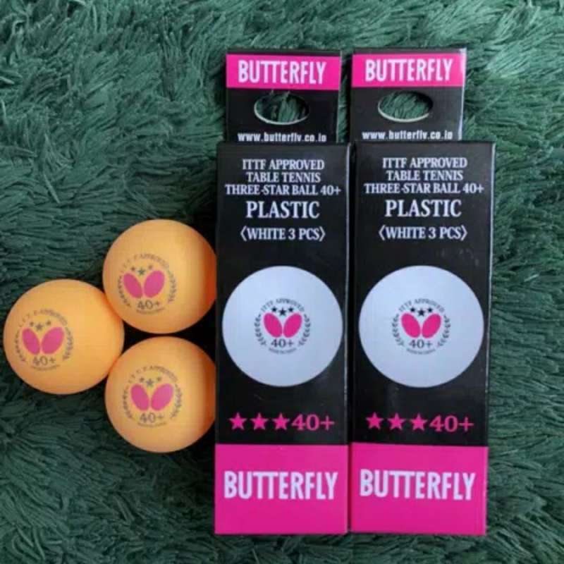 Jual Bola Ping Pong Tenis Meja Butterfly 40+ Mm Bintang 3 Grosir Di Seller Rakyat_store - Wijaya ...