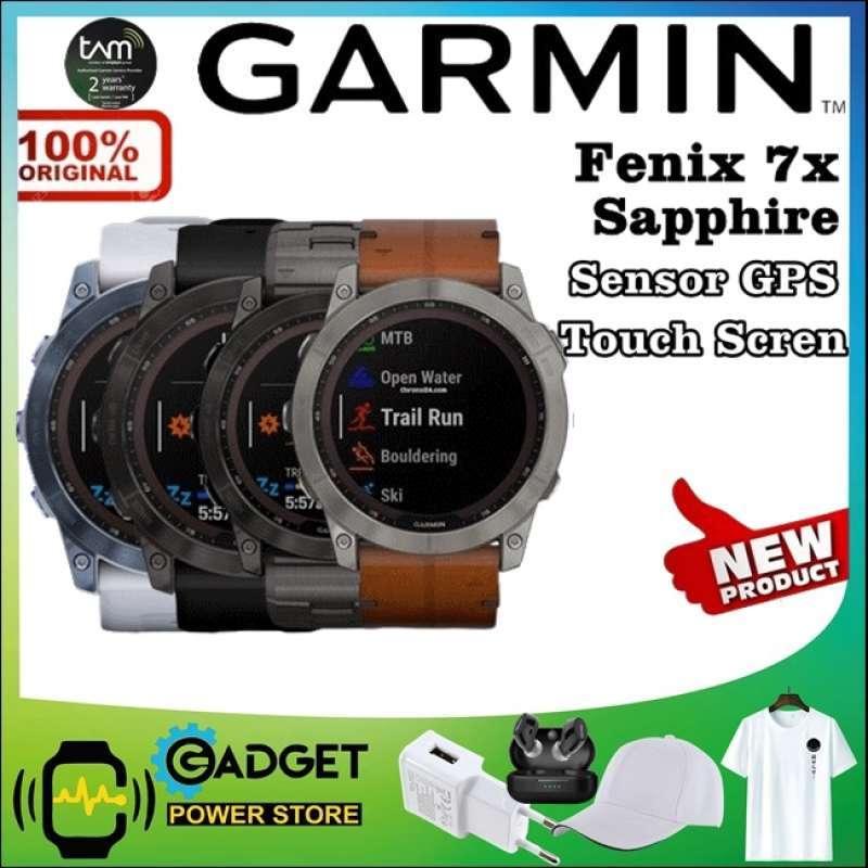 Jual Garmin Fenix 7X Sapphire Solar Edition Smartwatch GPS Man Fashion ...