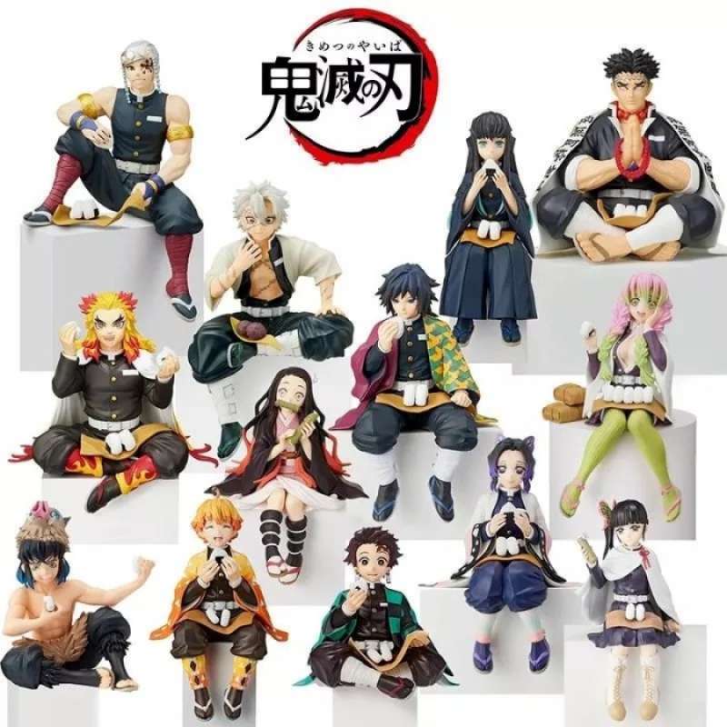 Promo ACTION FIGURE DEMON SLAYER ANIME KIMETSU NO YAIBA EAT RICE BALL ...