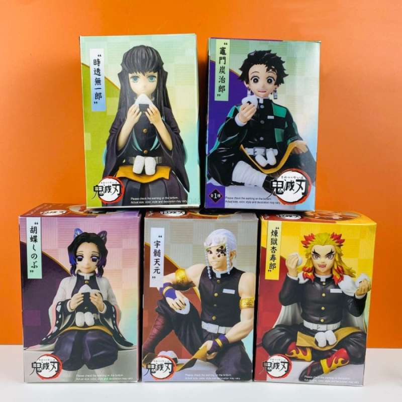 Promo ACTION FIGURE DEMON SLAYER ANIME KIMETSU NO YAIBA EAT RICE BALL ...