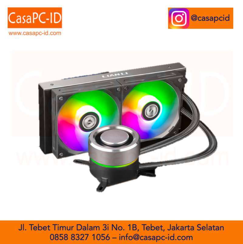 Promo Cpu Cooler Lian Li Galahad 240 Silver Aio Argb Diskon 10% Di ...