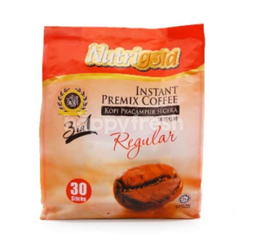 Jual Nutrigold 3 In 1 Instant Premix Coffee Regular 30sx20g Di Seller ...