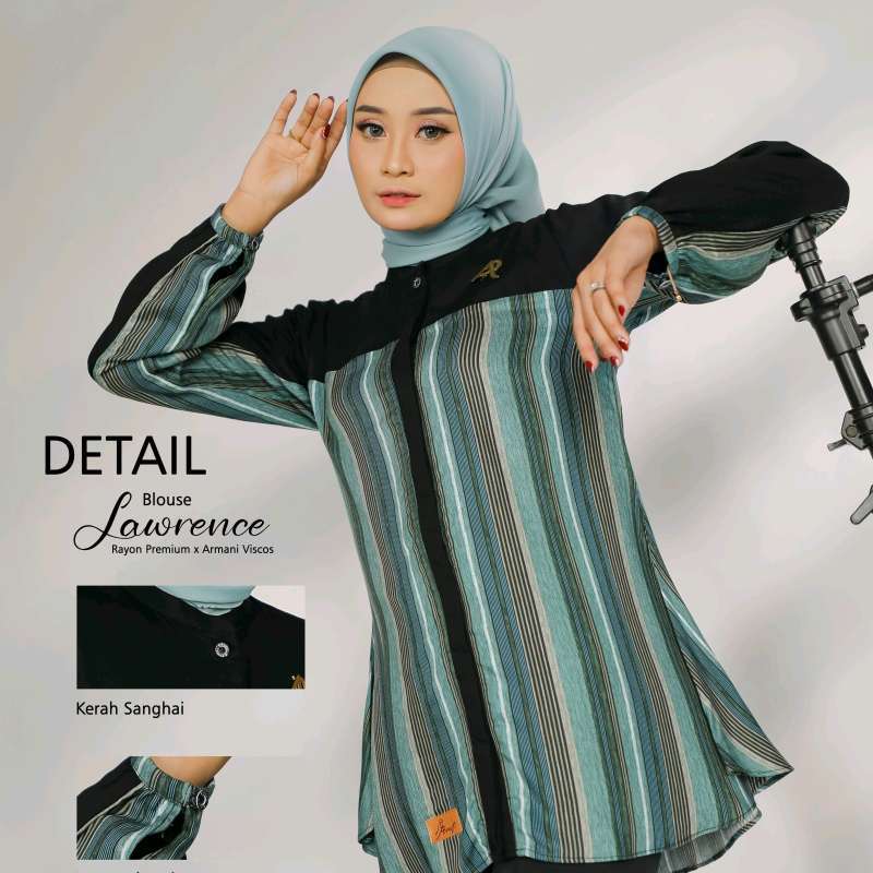 Jual Blouse Lawrence By Arrafi Hijab Ori Terbaru 2022 Baju Atasan Wanita Kekinian || Anniha ...