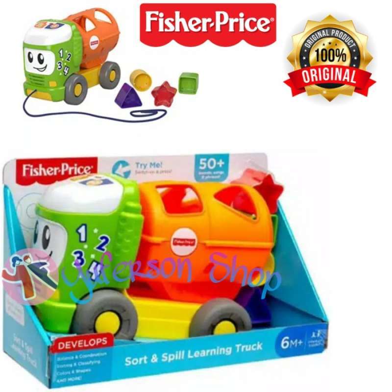 Promo Fisher Price Sort And Spill Learning Truck Diskon 11% Di Seller ...