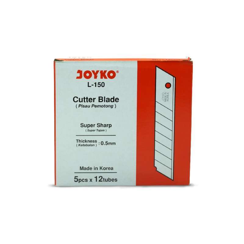 Jual 365 Cutter Blade Refill Isi Pisau Pemotong Joyko L-150 1 Tube 5 ...