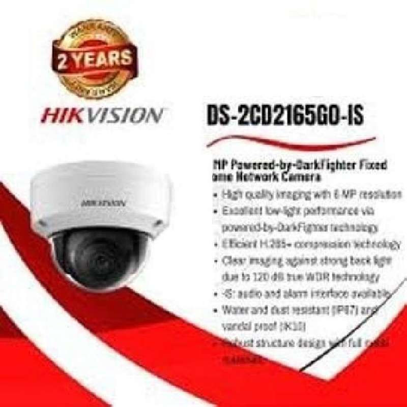 Promo IPCAM INDOOR 6MP SOUND ULTRA LOW HIKVISION DS-2CD2165G0-IS Diskon 17% di Seller MU-JUR ...
