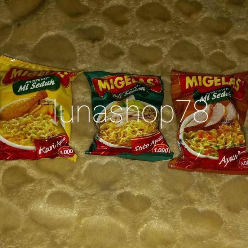 Jual Mie instan rasa kari / soto / ayam bawang Mi Gelas MiGelas 28g di ...