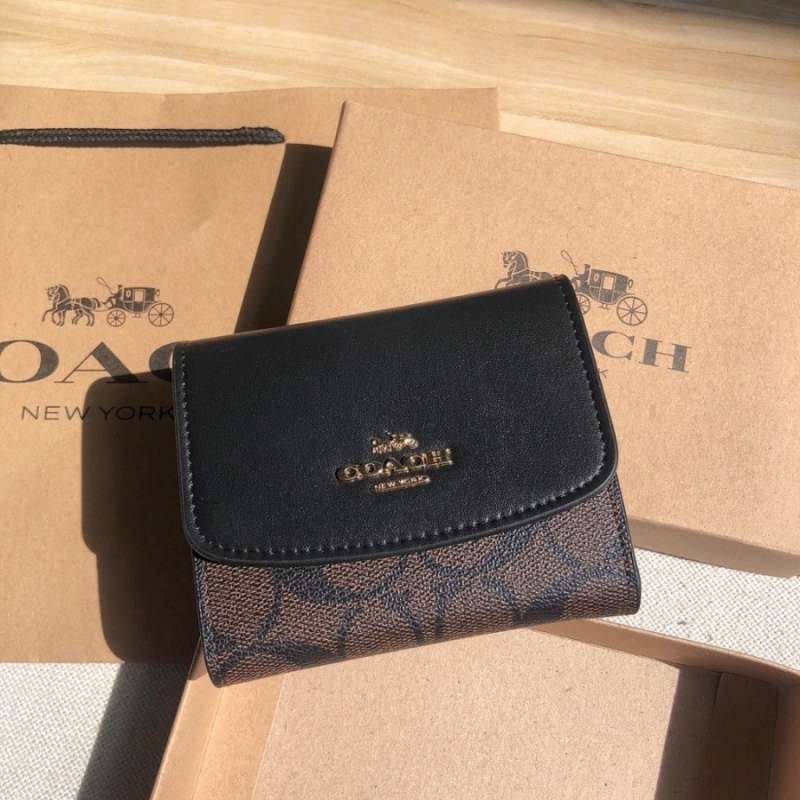 Jual Coach Small Wallet In Signature Canvas di Seller ZeroStore227 ...