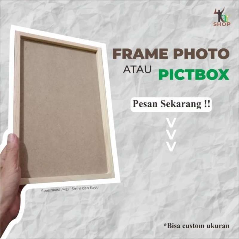 Jual FShop Pictbox atau Frame Photo List 2cm Bisa Custom Ukuran ...