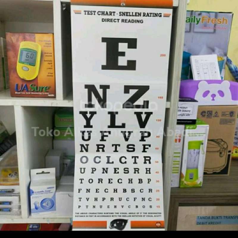 Jual BISA x Snellen Chart Poster/Tes Kesehatan Mata/Test Chart di ...