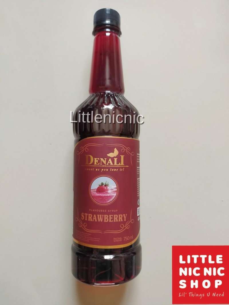 Jual Sirup Denali Strawberry Flavoured Syrup minuman cafe di Seller ...
