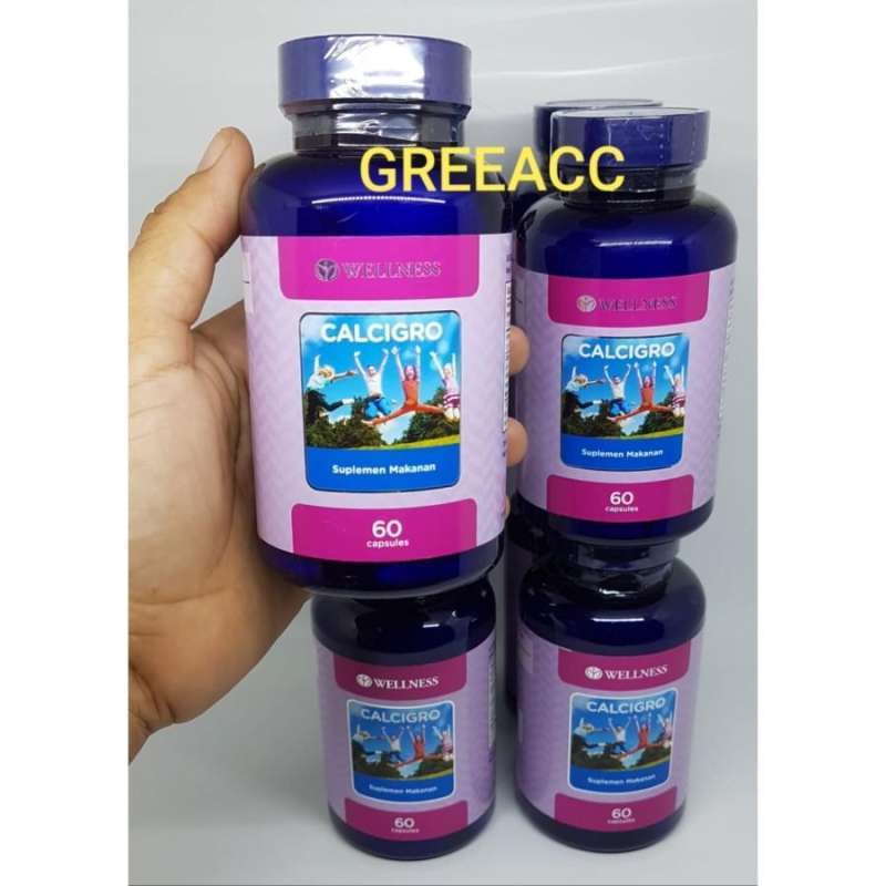 Jual Wellness Calcigro 60 Kapsul Calcigrow Calcium Boron Calci Gro Grow ...