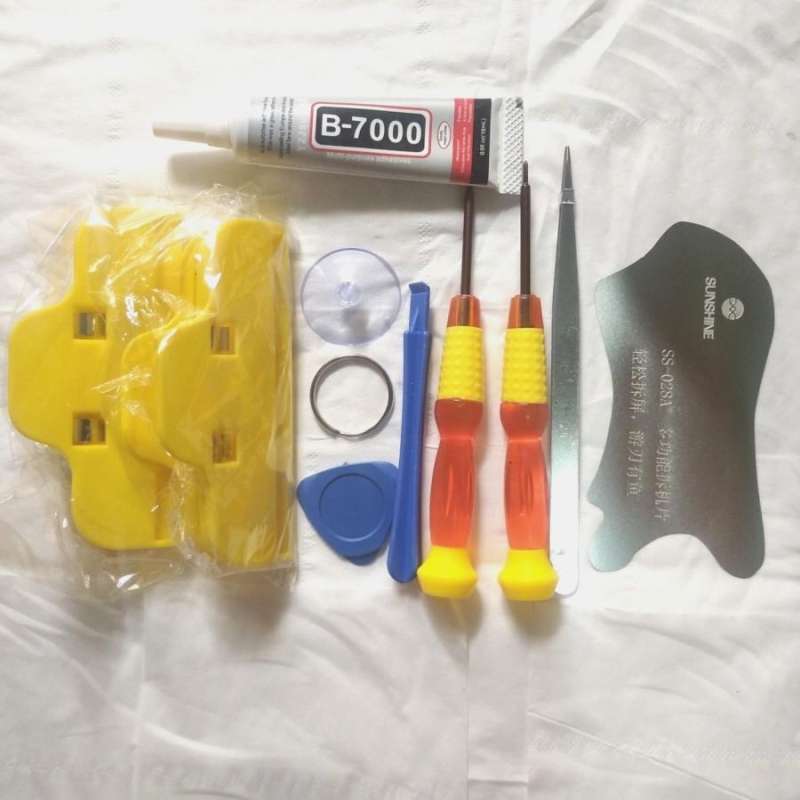 Jual Obeng Handphone / Sepasang Penjepit Dan Lem Lcd Touchscreen Di ...