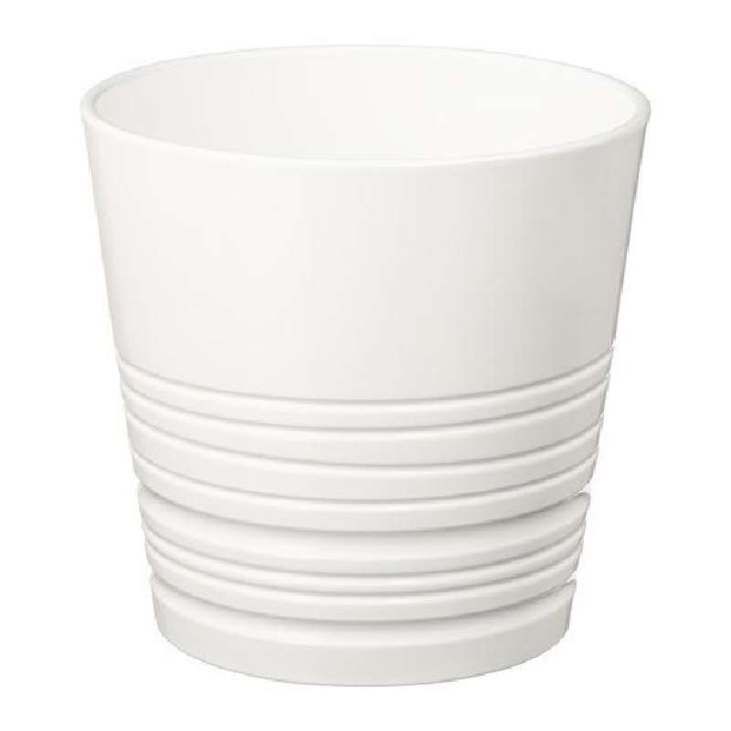 Jual Pot tanaman/pot bunga tembikar KOT cantik , putih, 15 cm 1 di ...