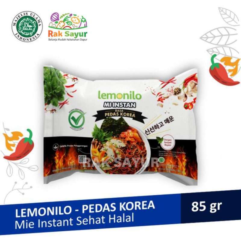 Jual Mie Sehat Lemonilo Pedas Korea 85gr Mi Instan Korea Halal Padang ...