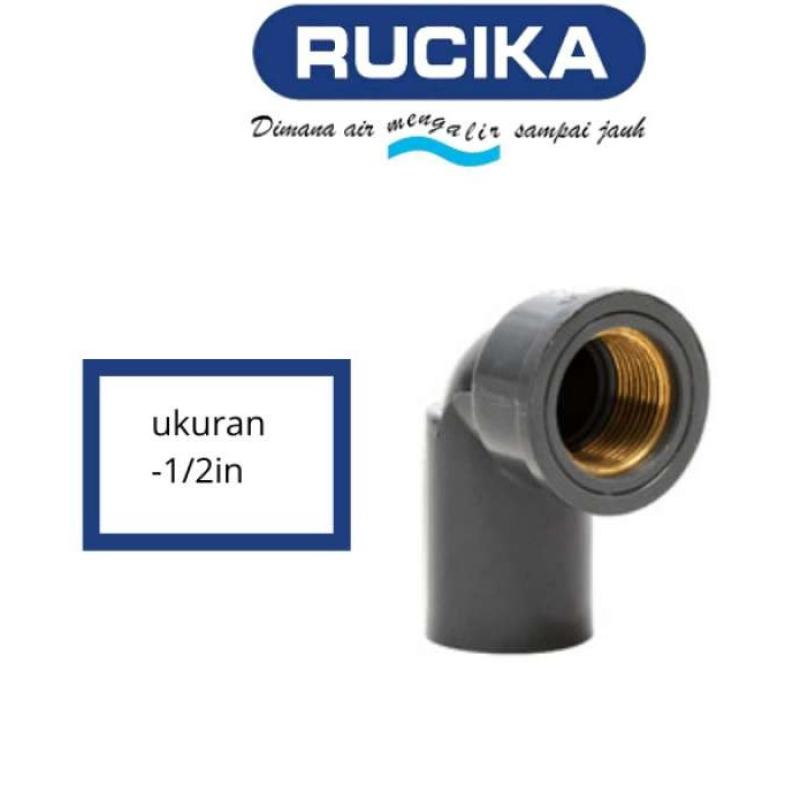 Jual Sambungan Pipa Air Elbow / Knee Pvc Rucika Kuningan 1/2 Di Seller Cahaya Abadi Jakarta ...