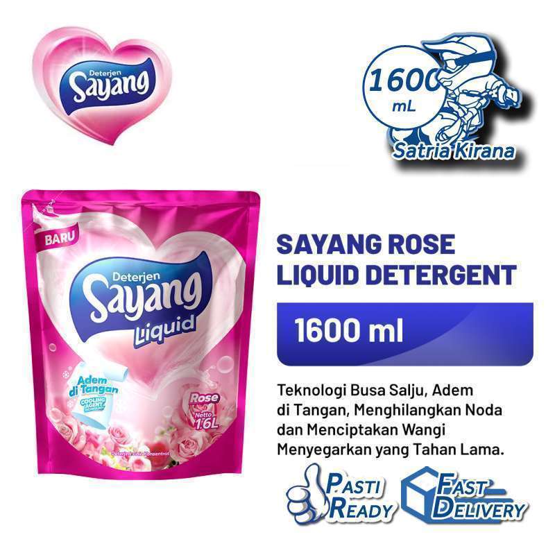 Promo Sayang Detergent Rose Liquid 1600 Ml Diskon 2% Di Seller Frestive ...