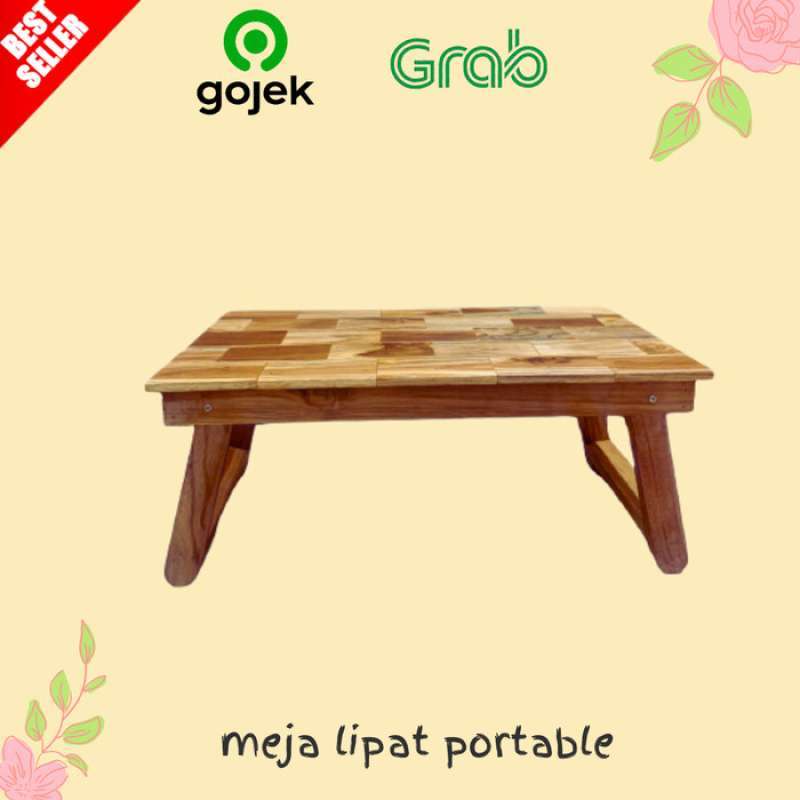 Jual [PROMO|ORIGINAL|ASLII] meja lipat portable/meja belajar/ / meja ...