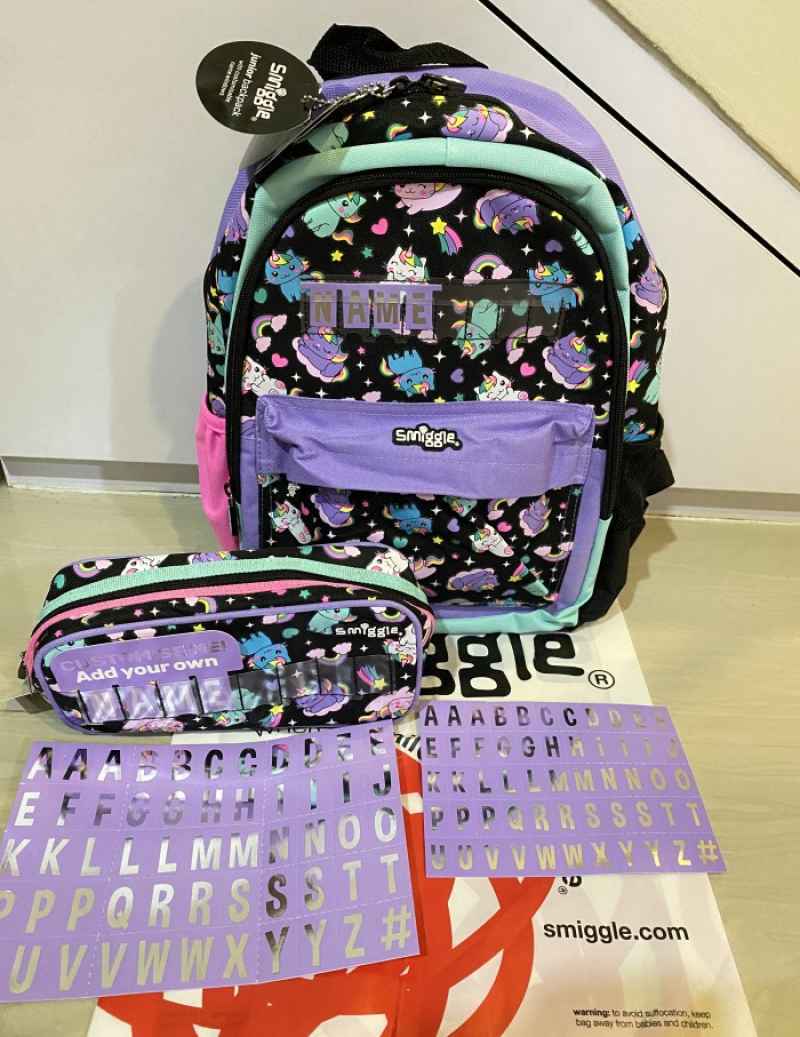 Jual BEST PROMO Smiggle Backpack Junior Unicorn Dream Character Tosca ...